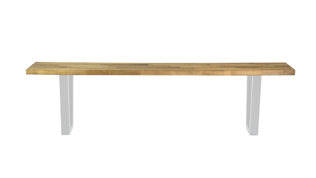 Santos Steel Tube Bench Seat Leg White - Rapid Hardware Group
